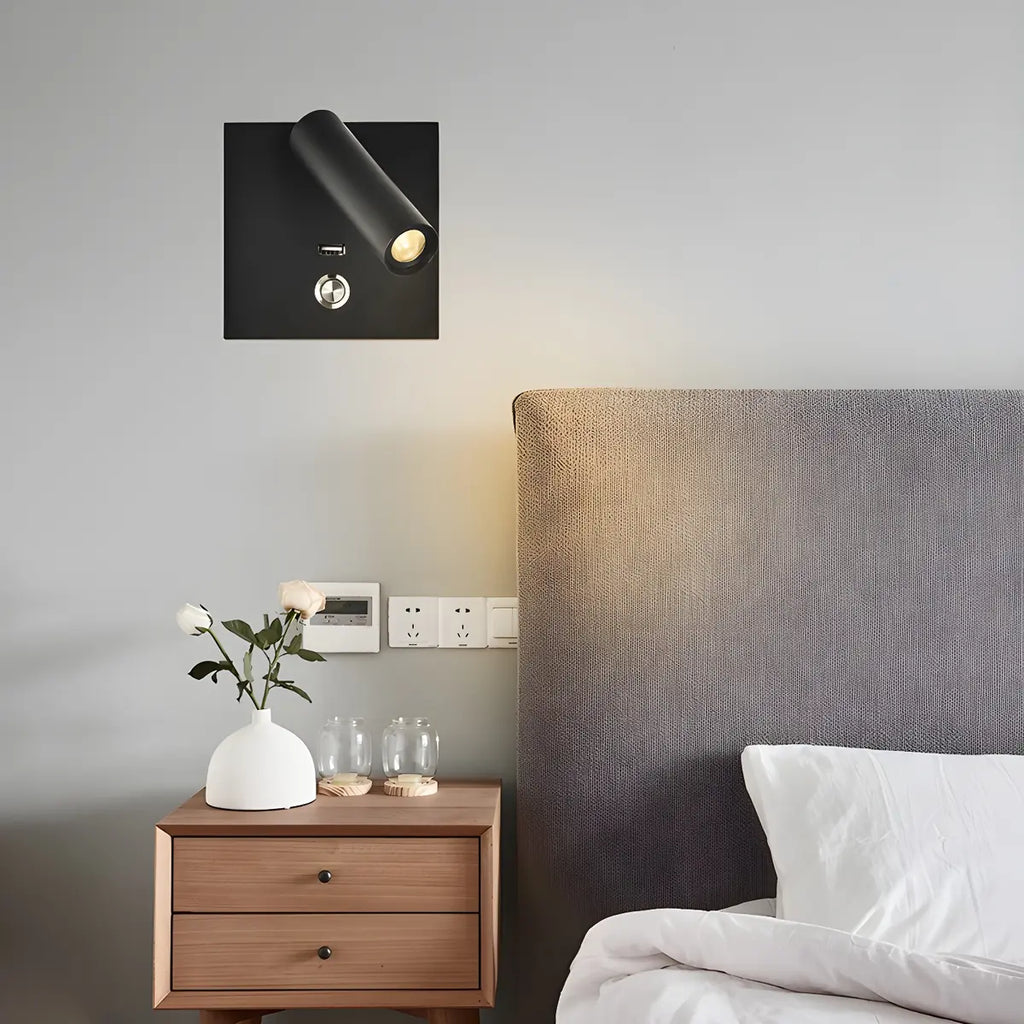 Mini Black Cylindrical LED Wall Light – ZOWALA